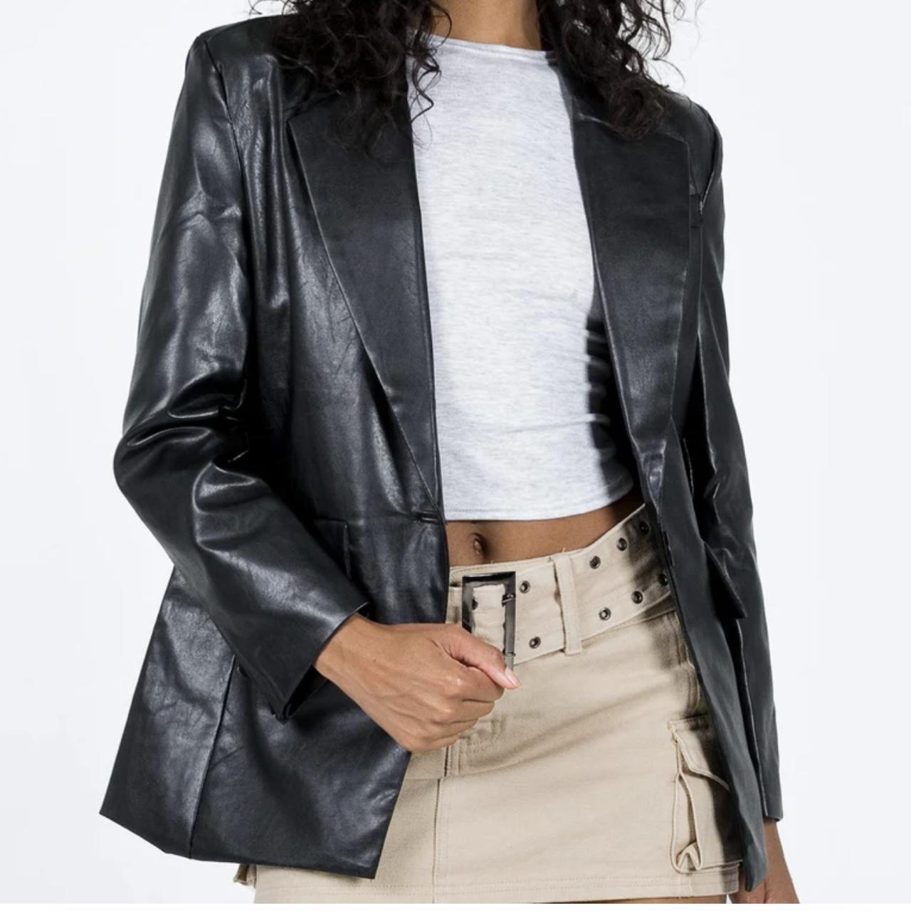 Princess Polly Leather Jacket RRP: $125 - Depop