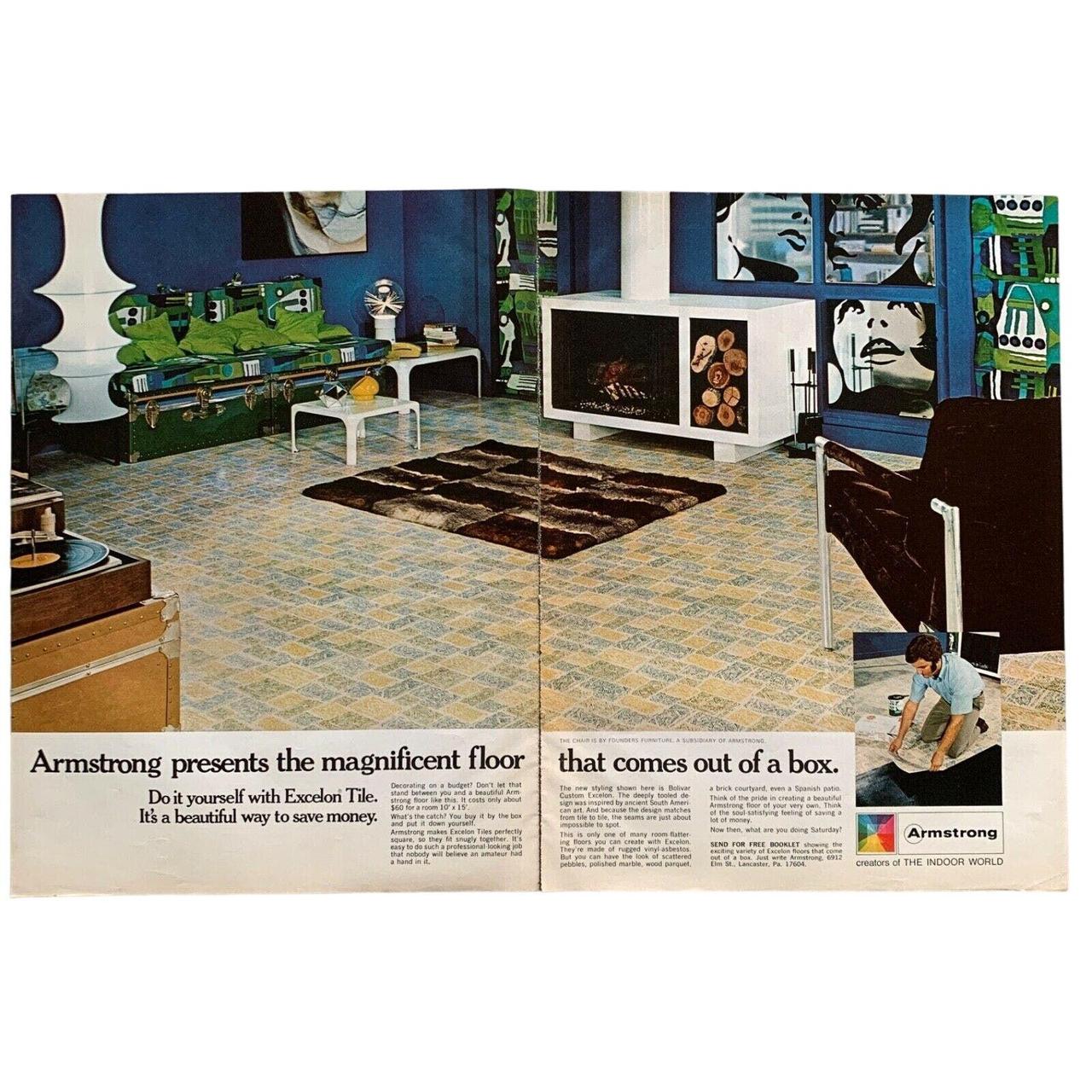Original print ad for Armstrong Excelon... | Depop