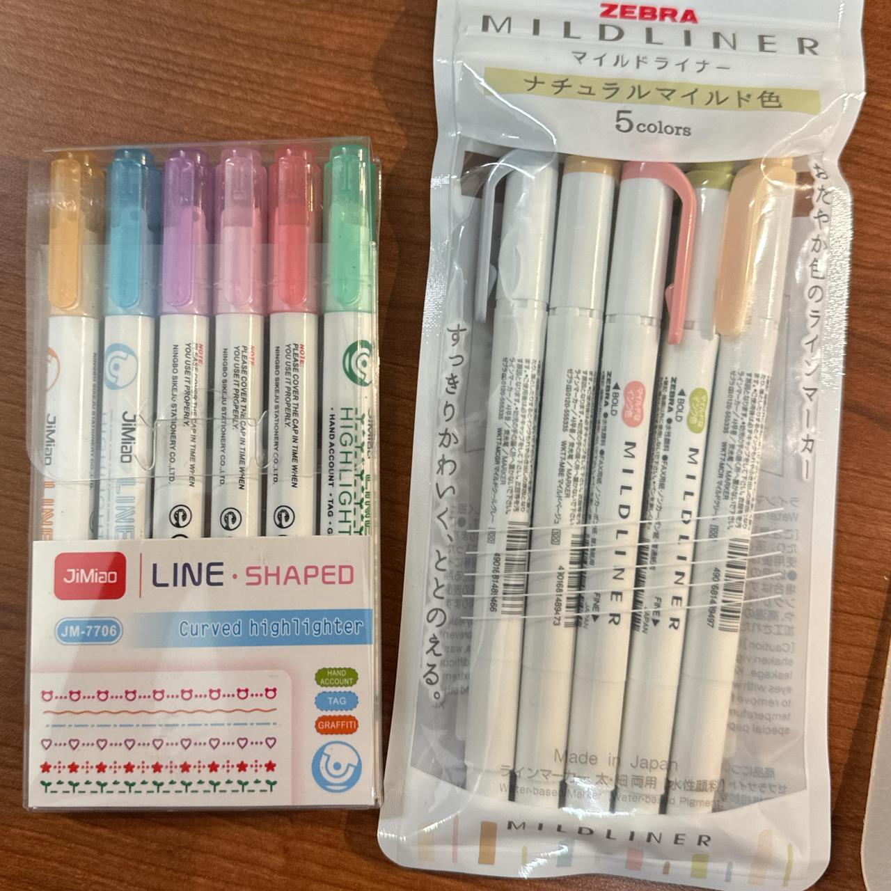 Zebra Mildliner double sided highlighter- 2022... - Depop