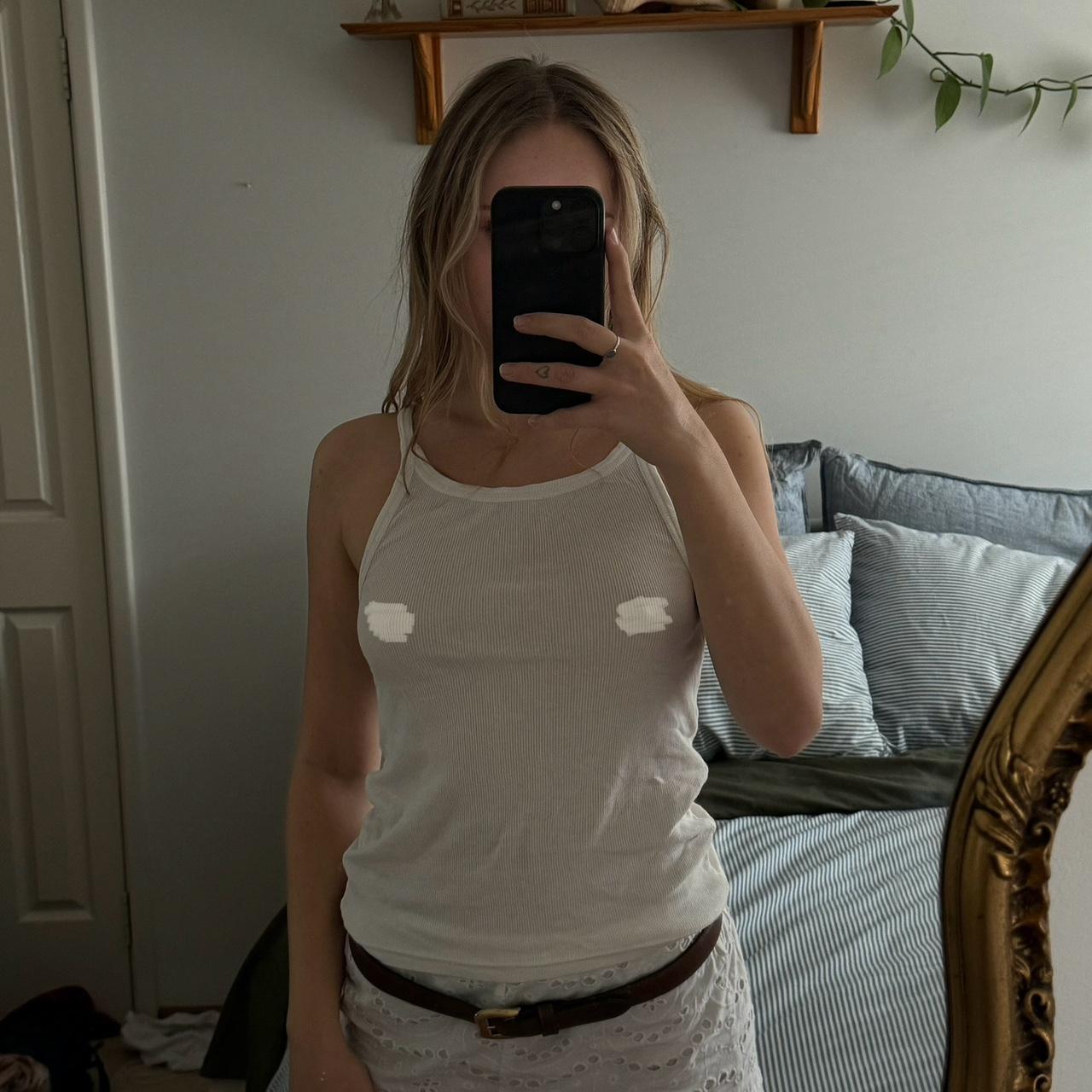 Very cute and comfortable white Thrills singlet.... - Depop