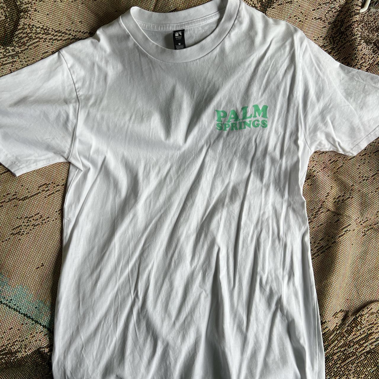 New, white and green Palm Springs GC t shirt. Size M. | Depop
