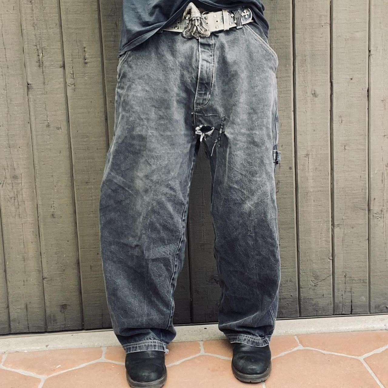 Crazy Y2k Roc Wilder Carpenter Work wear pants with... - Depop