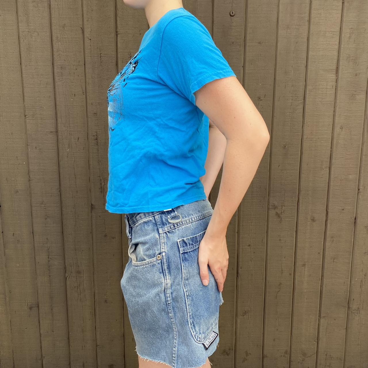 Cyber Y2K grunge mall goth tribal blue baby... - Depop