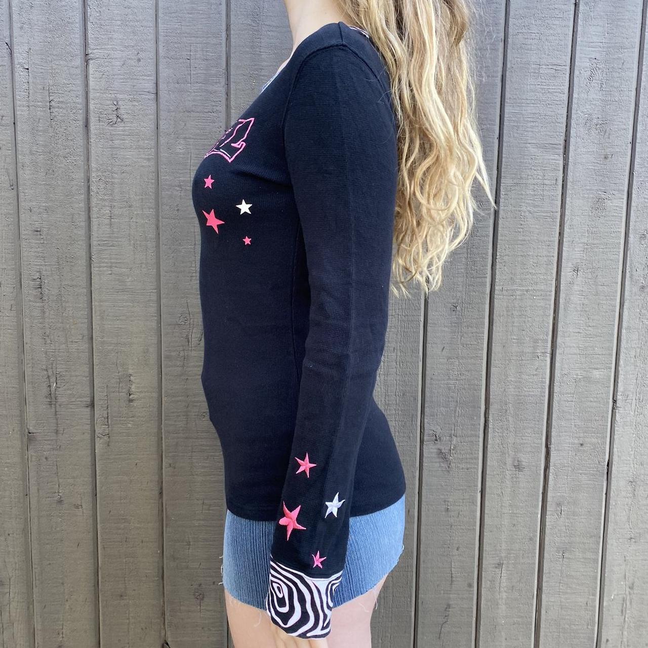 ☠️Crazy rare y2k so cal pink star thermal 💕 open to... - Depop