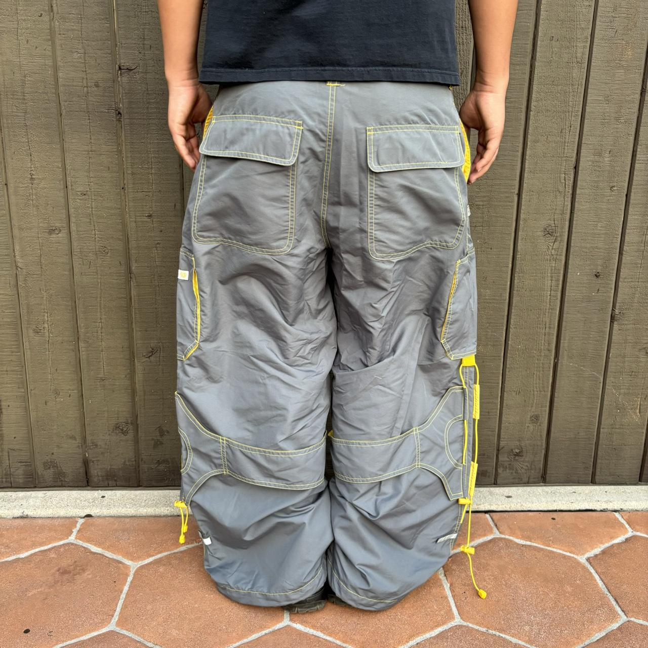 👽 Crazy Baggy Raver Caffeine Pants With cyber Style... - Depop