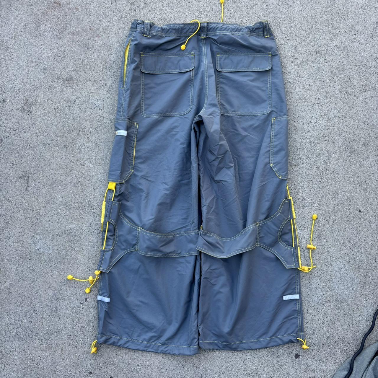 👽 Crazy Baggy Raver Caffeine Pants With cyber Style... - Depop