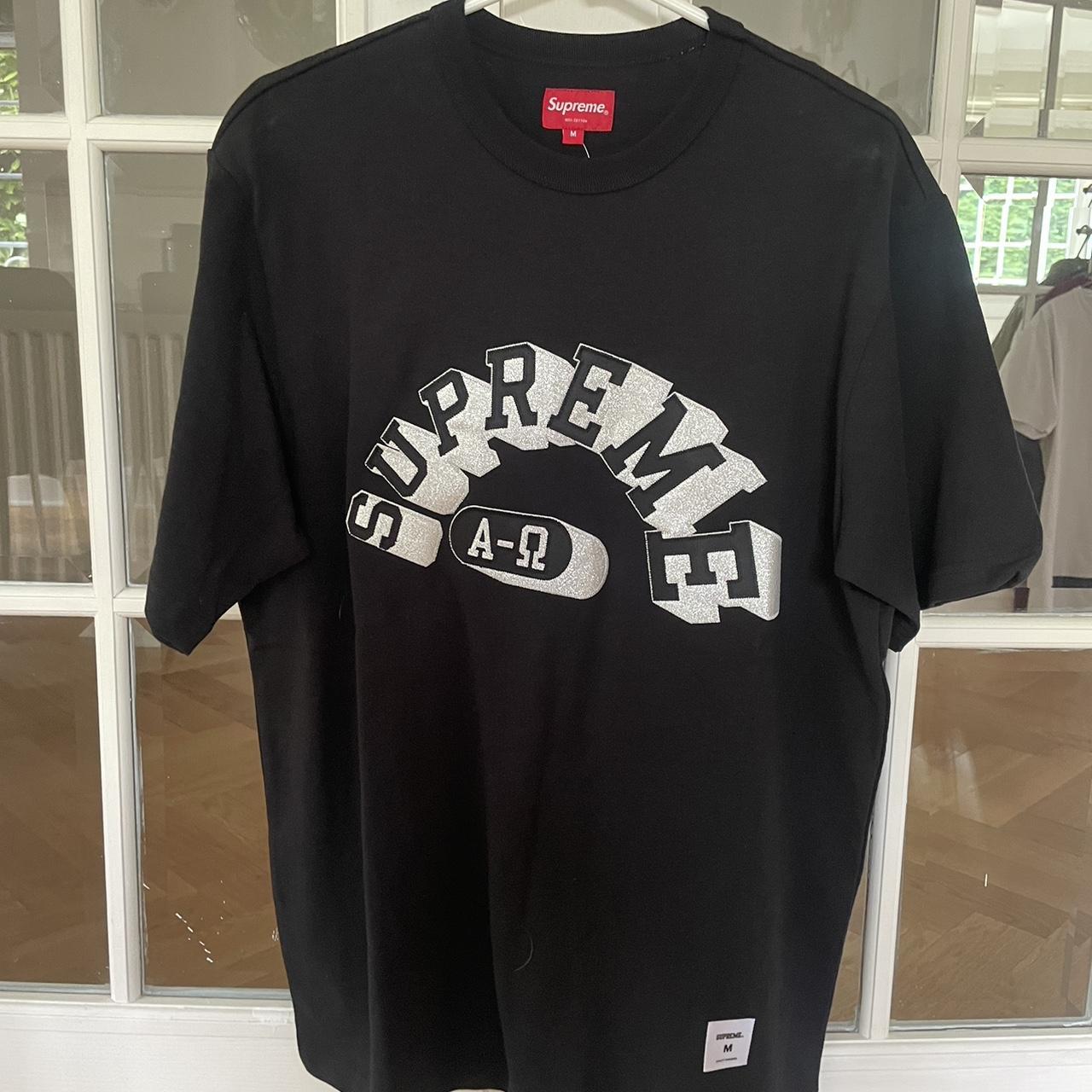 SUPREME alpha omega black tee Never worn still got... - Depop