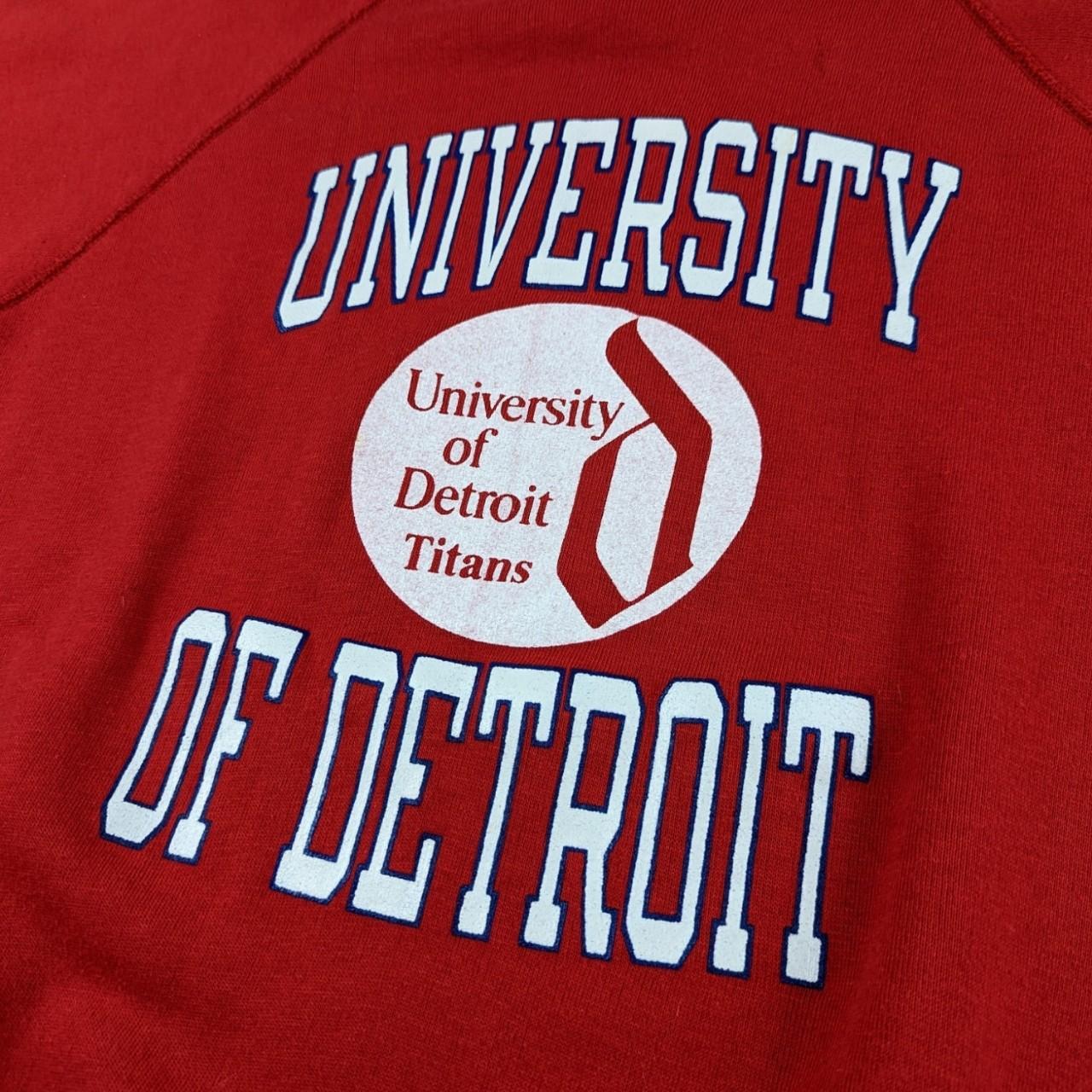80's Vintage University of Detroit Champion... - Depop