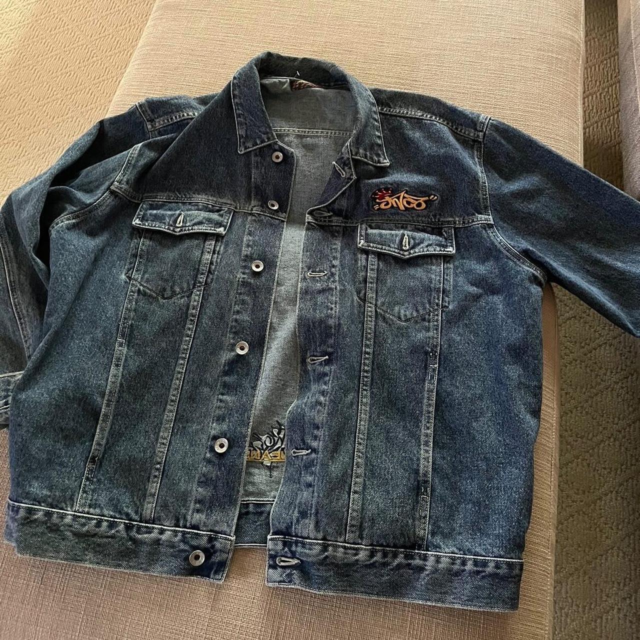 JNCO JEAN JACKET SIZE MENS L APROX (size not... - Depop