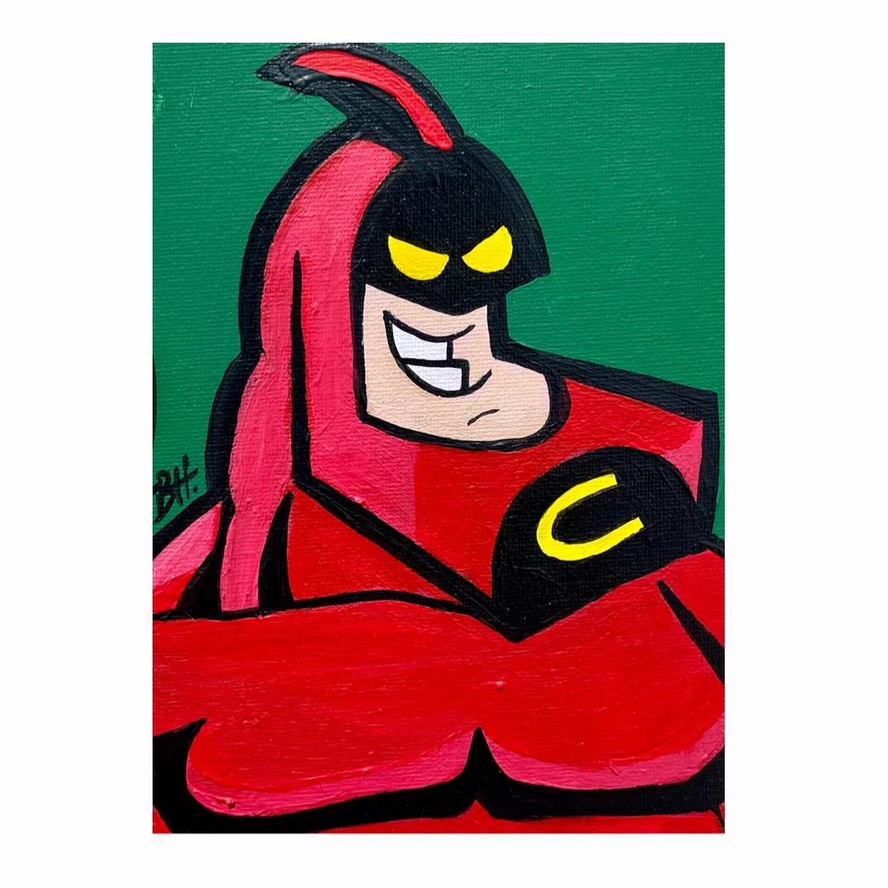 the crimson chin painting from the faiy odd parents... | Depop