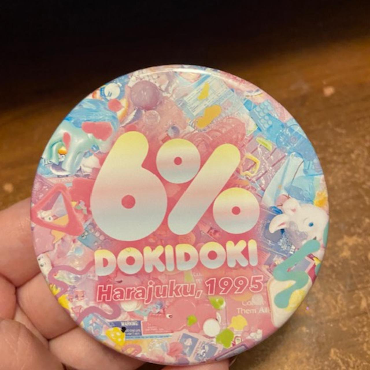 #6dokidoki 6% #dokidoki #pastel #button worn a few... | Depop