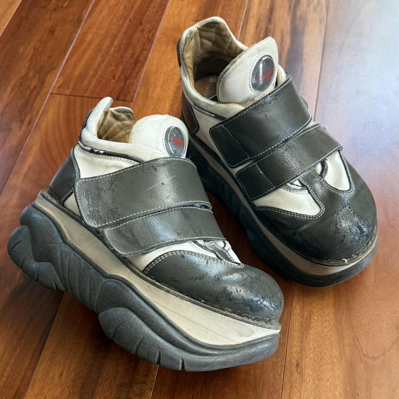 Gray and white Swear London platforms Really sick... | Depop