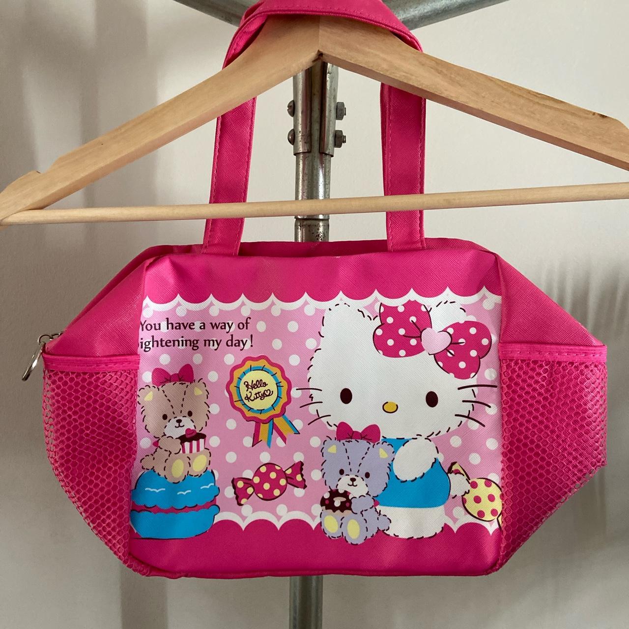 Super cute Hello Kitty back with 2 zipper packets... - Depop
