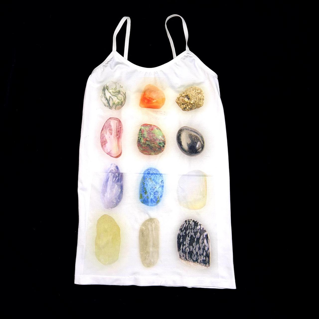 blessed stones tank -one size fit most #crystals... - Depop