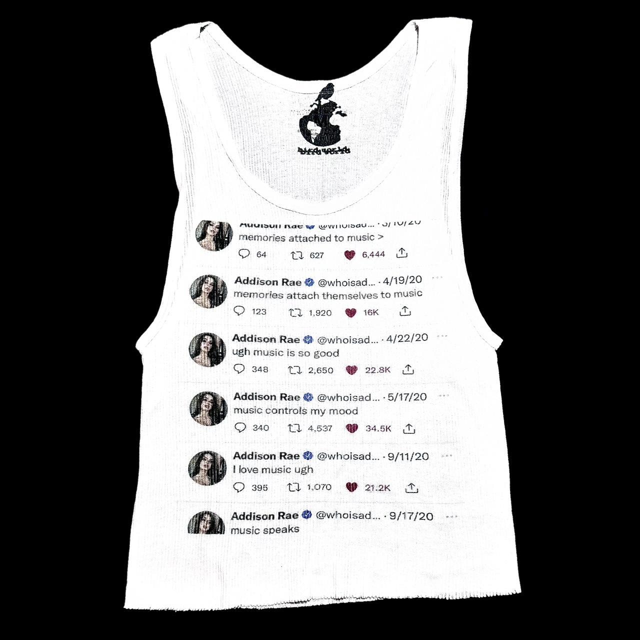 ~addison rae music speaks tank~ -size s/m can be... | Depop