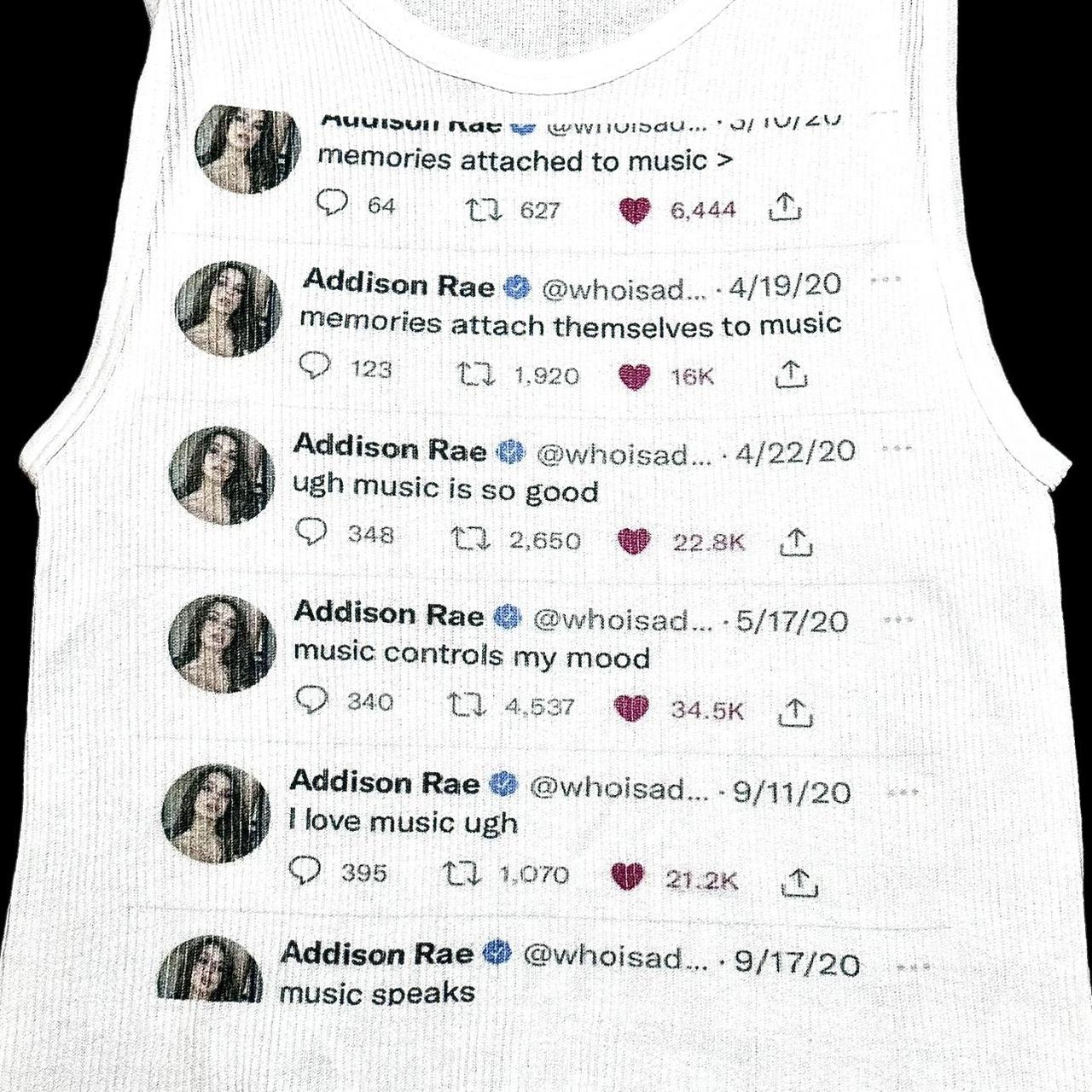 ~addison rae music speaks tank~ -size s/m can be... | Depop