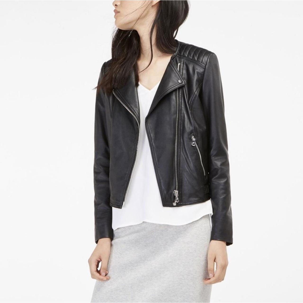 Massing Dutti sold out leather jacket Size small,... - Depop