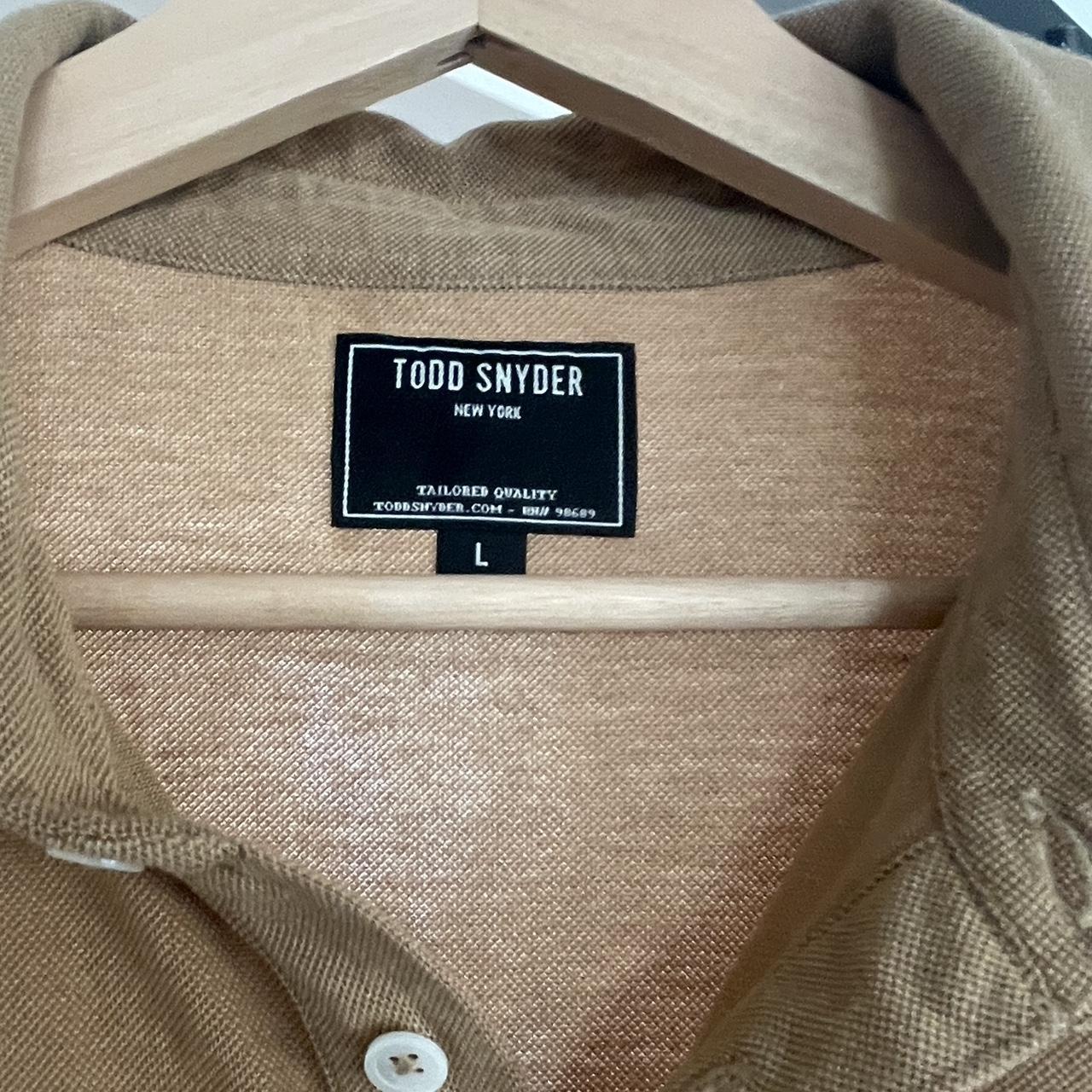 Todd Snyder Polo Shirt Size Large, Warm Brown... - Depop