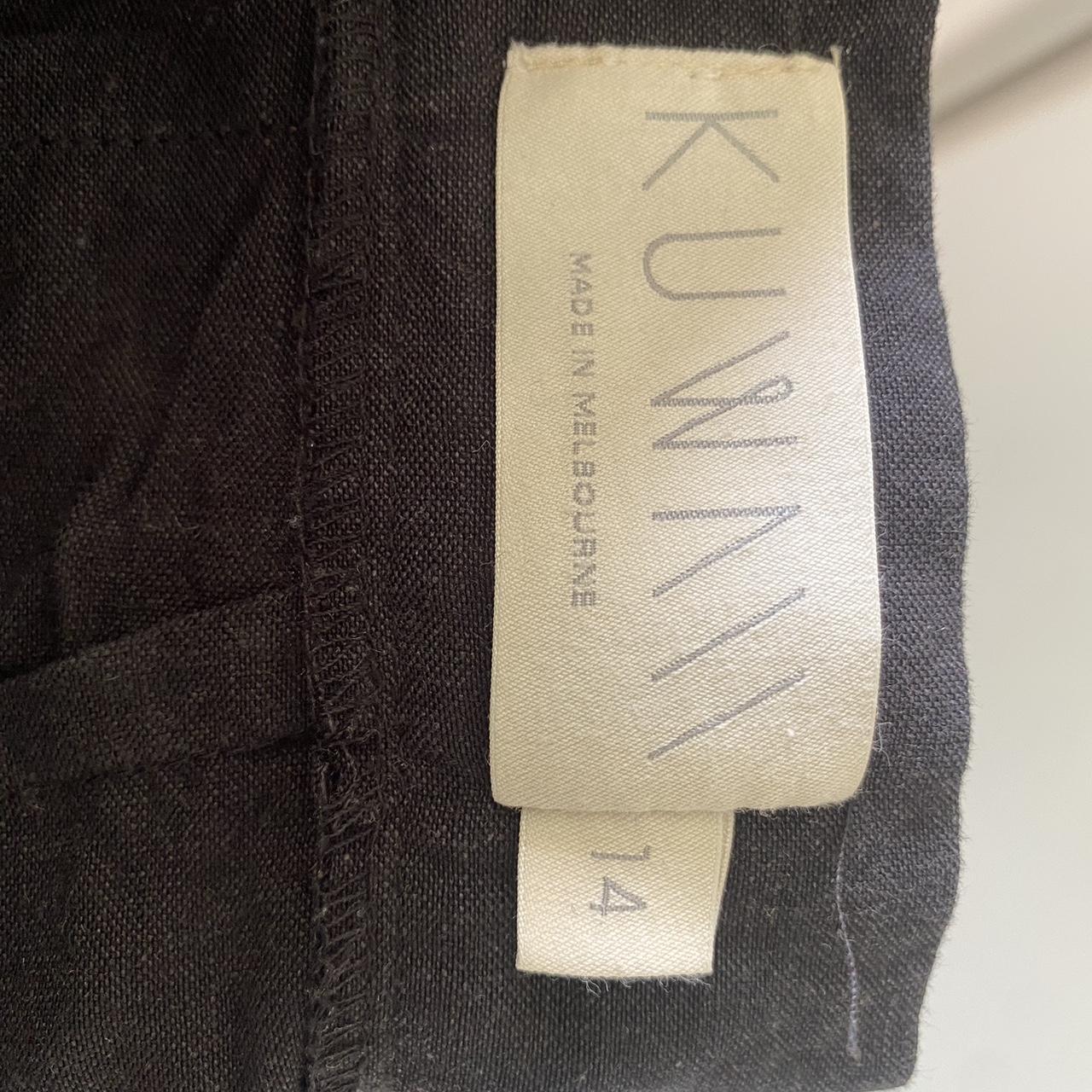 Kuwaii black culottes with back zip and recognisable... - Depop