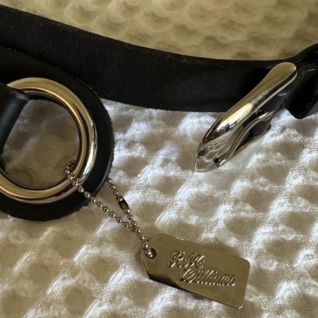 RM Williams Leather belt, made in Australia Silver... - Depop