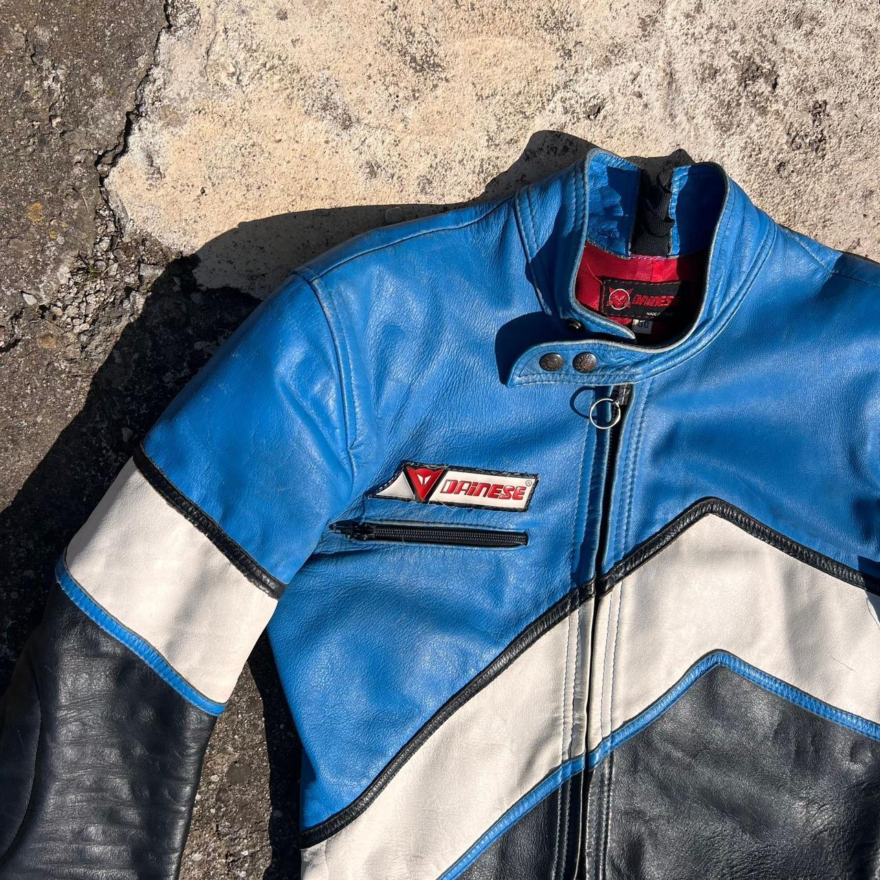 Vintage Leather Racing Jacket Moto Motorsport Item... - Depop