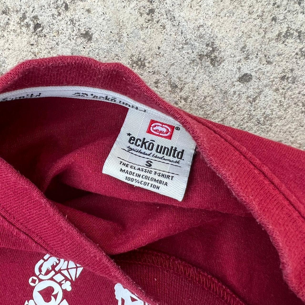 Ecko Unltd. Vintage Y2K Red Tshirt Tee Rap Hip Hop... - Depop