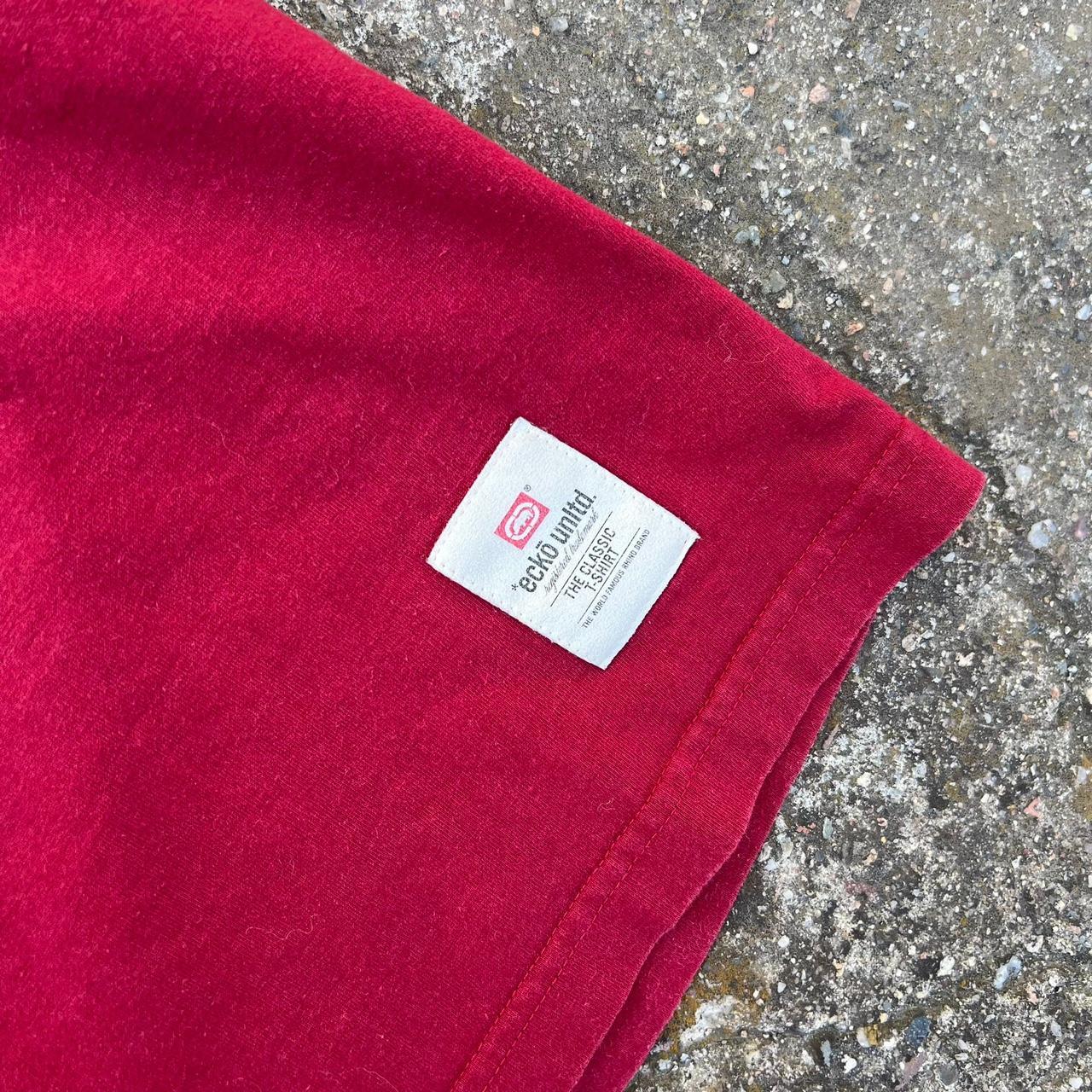 Ecko Unltd. Vintage Y2K Red Tshirt Tee Rap Hip Hop... - Depop