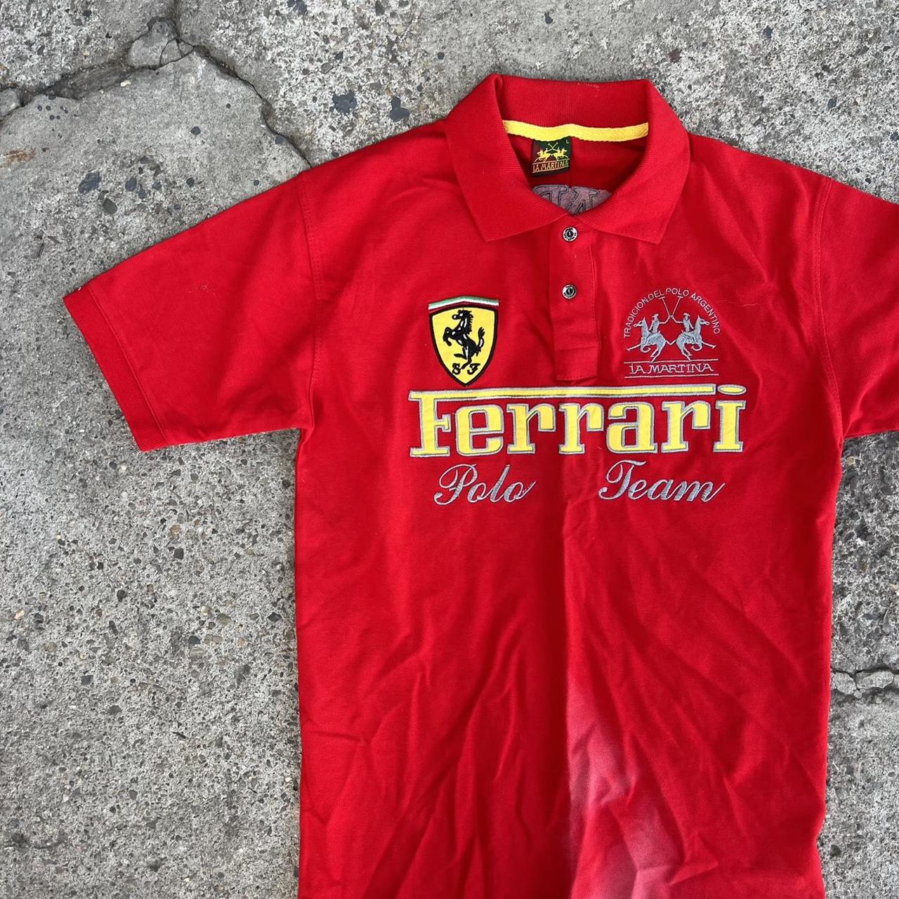 Ferrari Polo Shirt Red Racing f1 Item is in good... - Depop