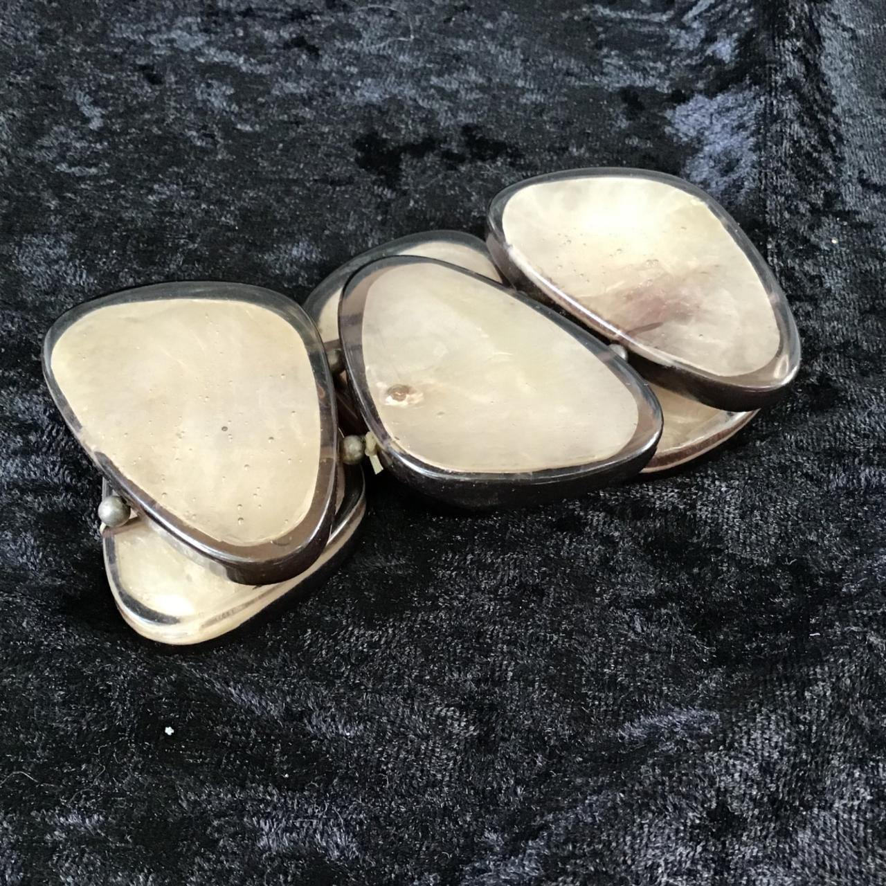 Chunky Stretch Bracelet Plastic Resin Statement... - Depop