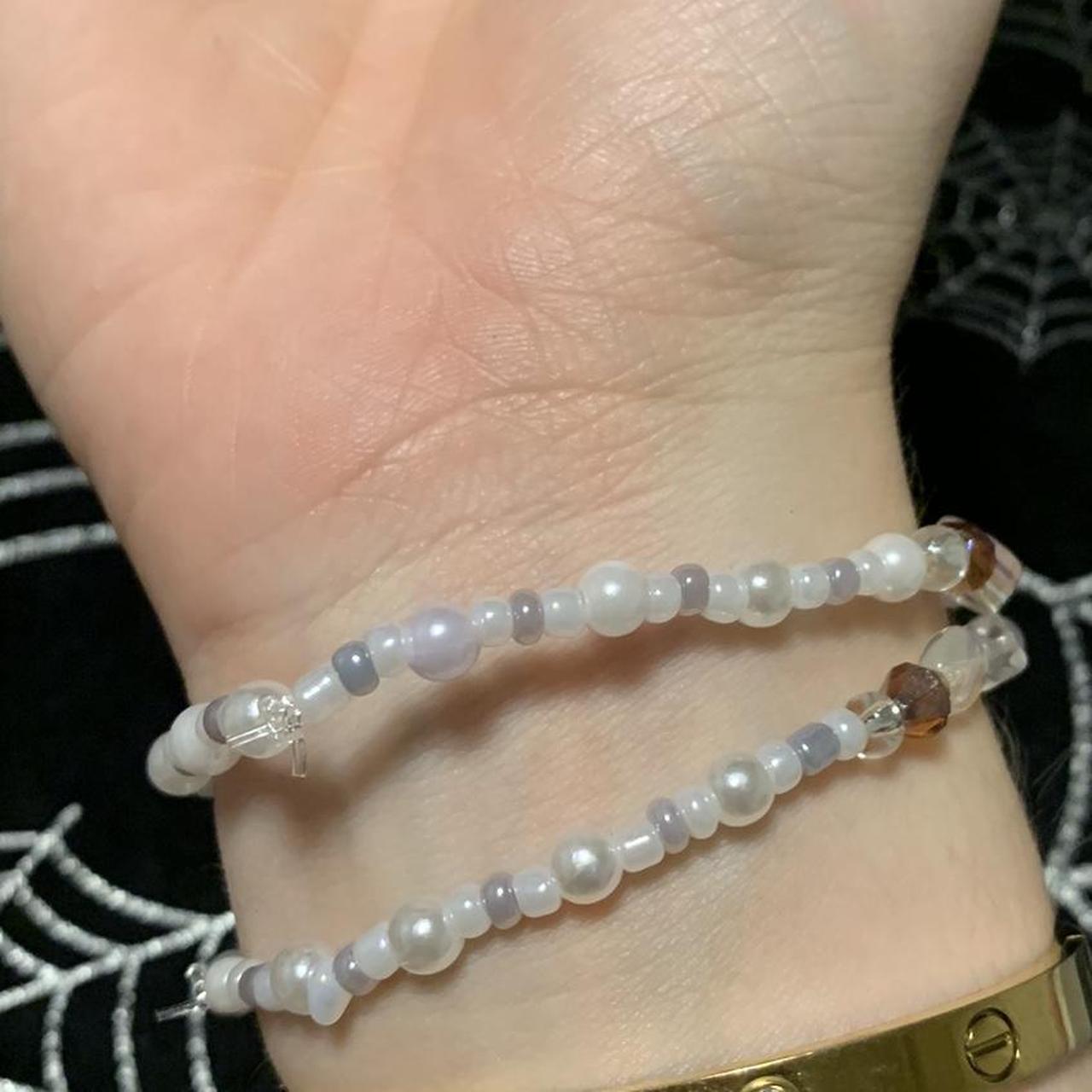 Beaded Lana Del Rey bracelet set 2x bracelets one... - Depop