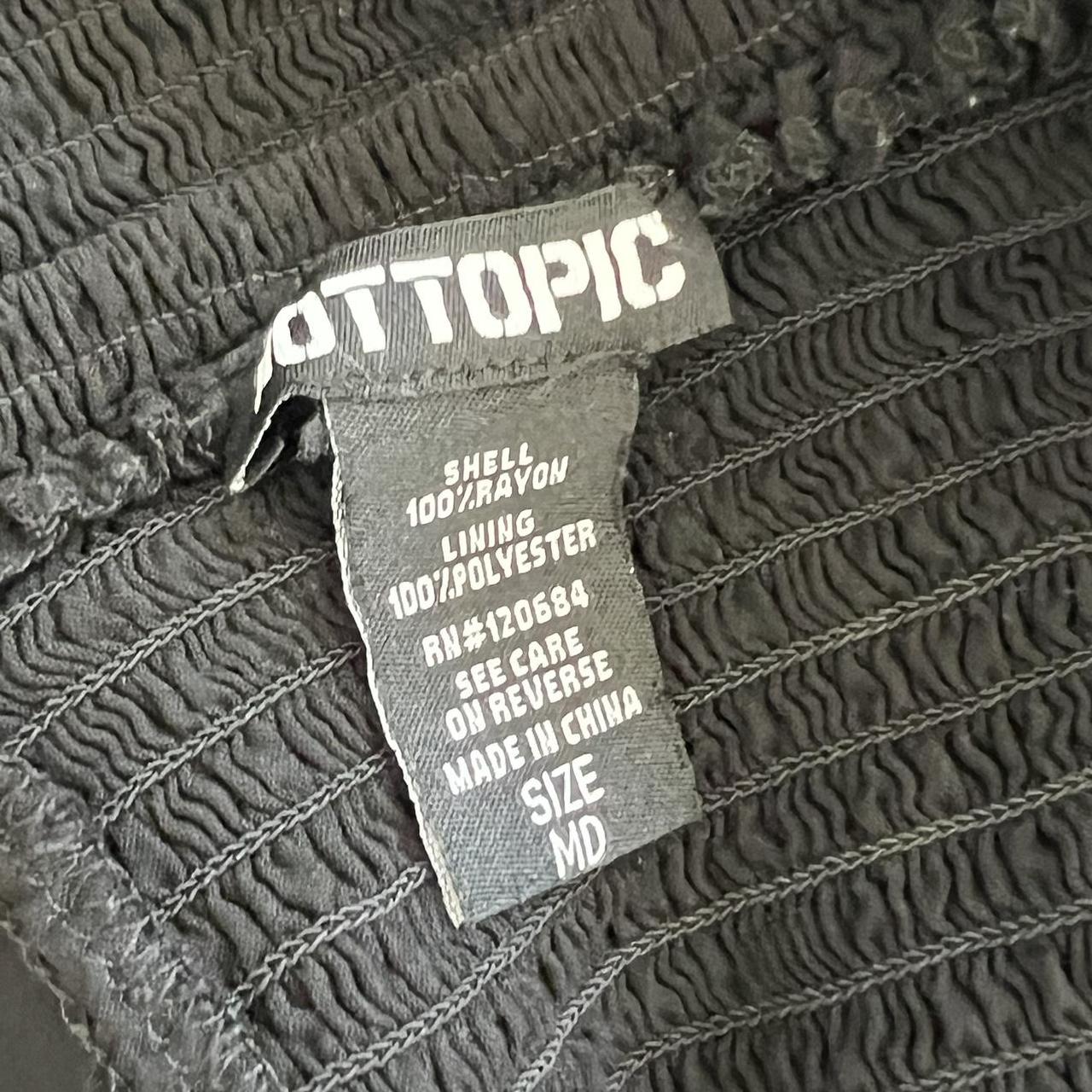 Goth milkmaid corset top brand hot topic/ black... - Depop