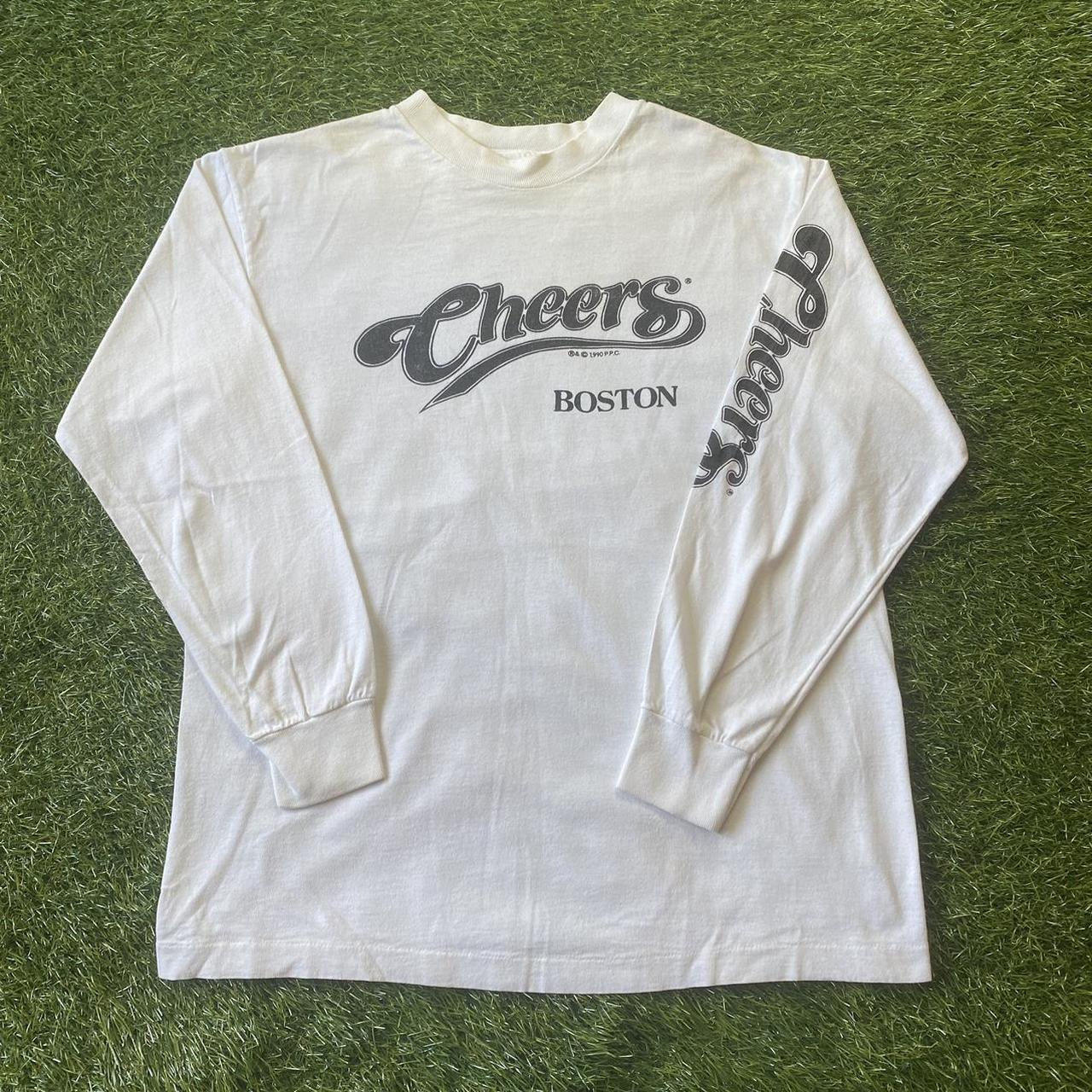 Vintage 1990 Cheers Boston Long Sleeve Shirt... - Depop