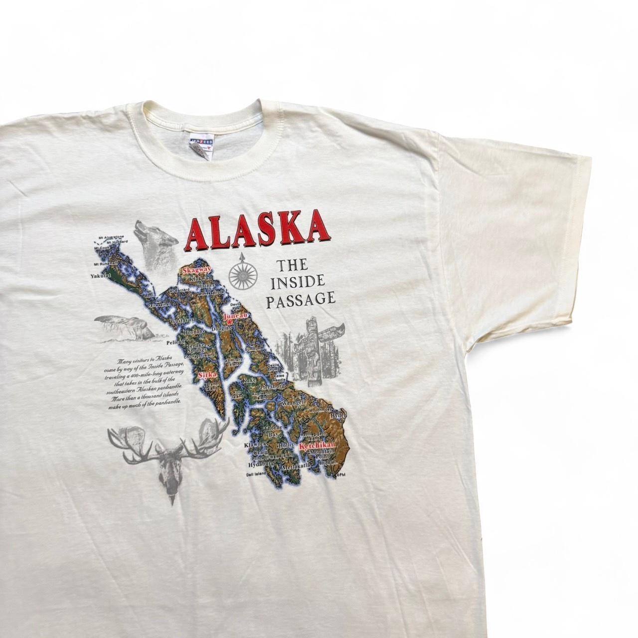 Alaska Map Nature Graphic Shirt Excellent... - Depop