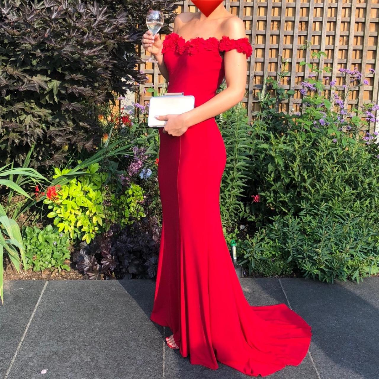 Red prom dress Condition: perfect Worn once Size... - Depop