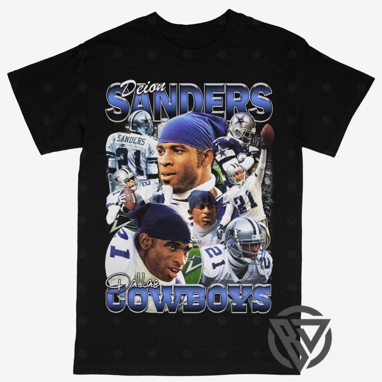 Deion Sanders Tee Shirt Dallas Cowboys Football... - Depop
