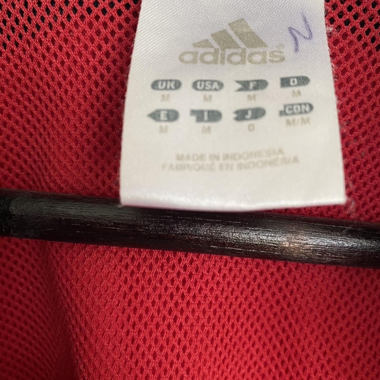 Vintage Adidas red and black track jacket #vintage... - Depop