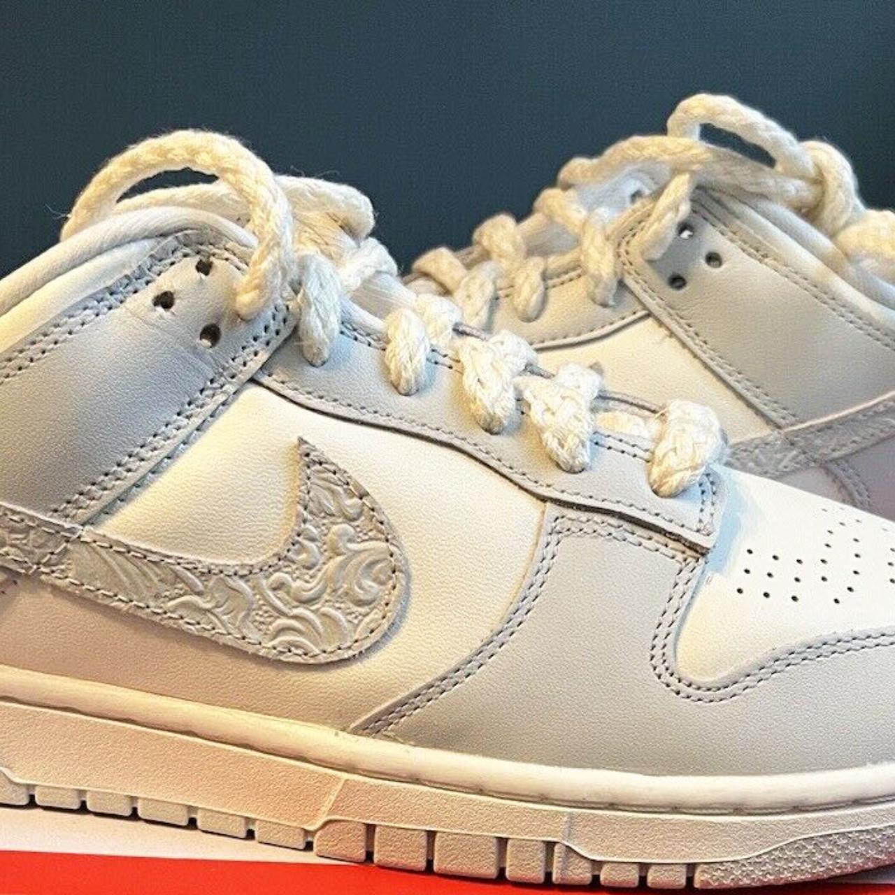 Nike Dunk Low Needlework Sail Aura Women's Size US... - Depop