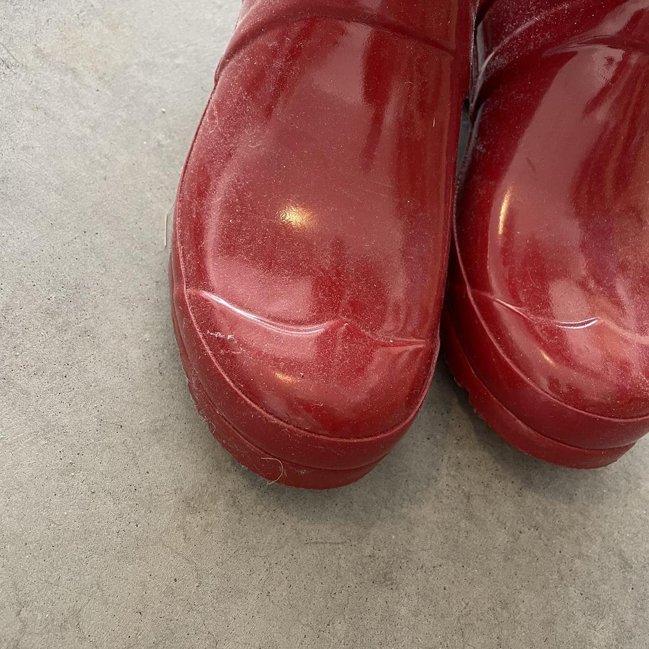 HUNTER red rain boots. Size 7. Good condition —... - Depop