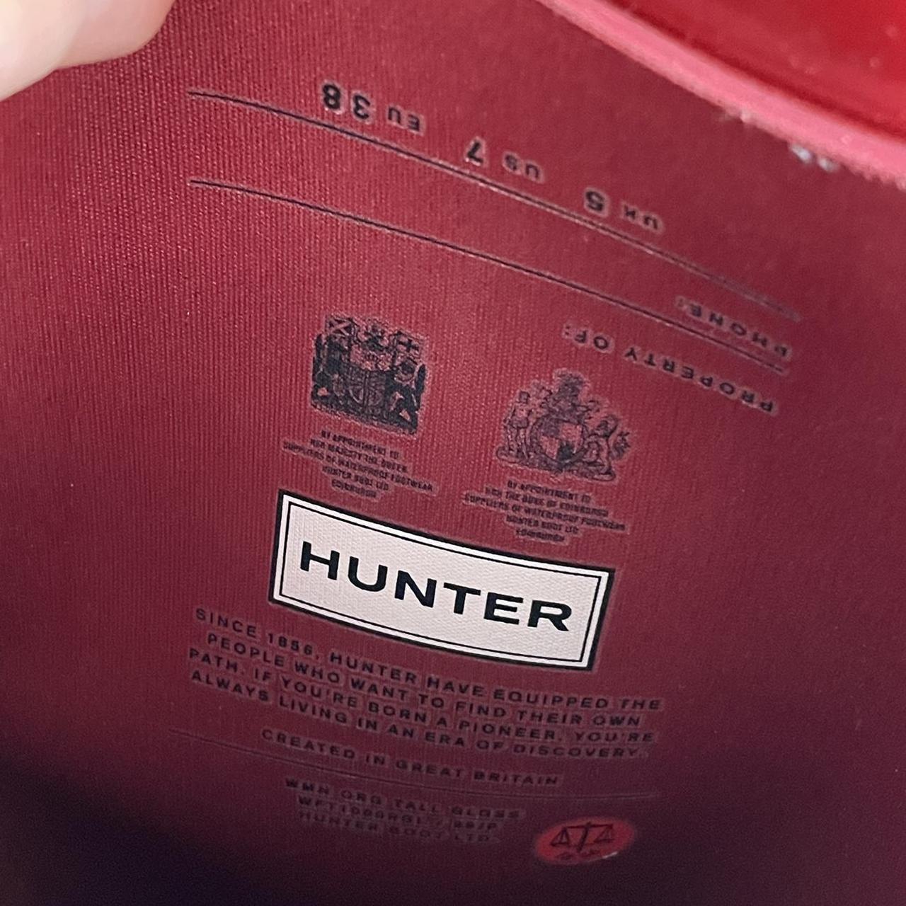 HUNTER red rain boots. Size 7. Good condition —... - Depop