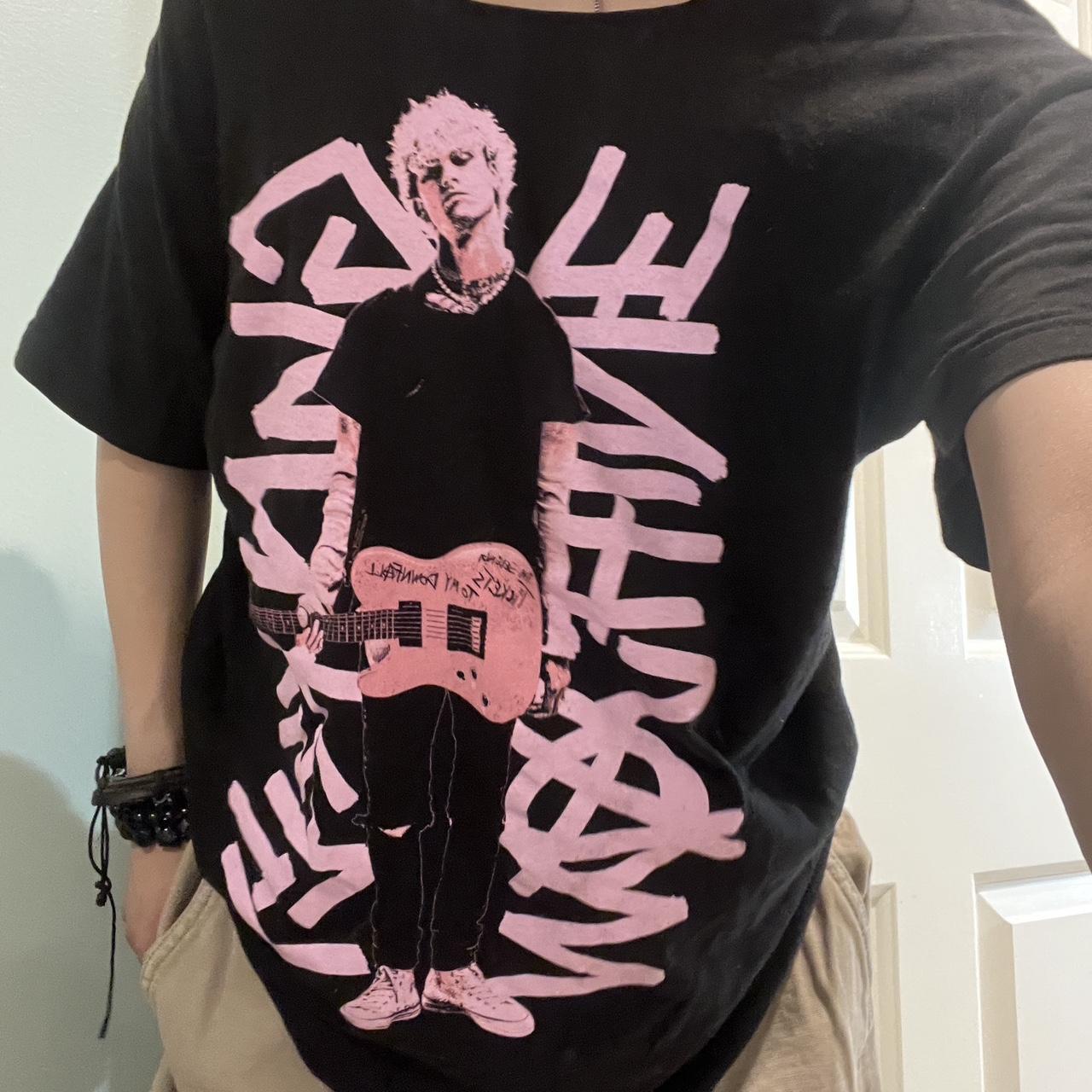 mgk cutout t shirt xs-medium - Depop