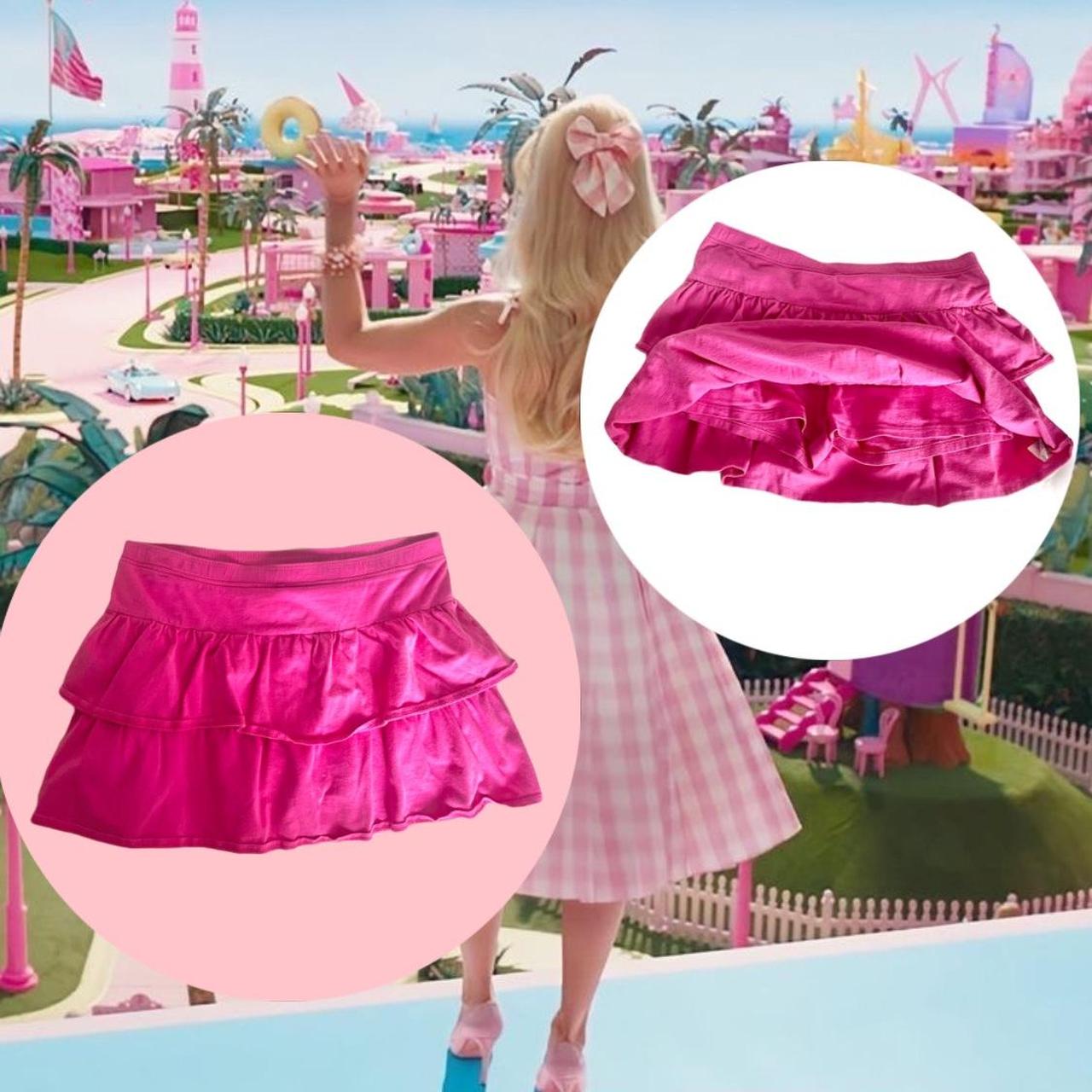 Pink Ruffled Mini Skirt Barbie 🎀💕 Wear this to the... - Depop