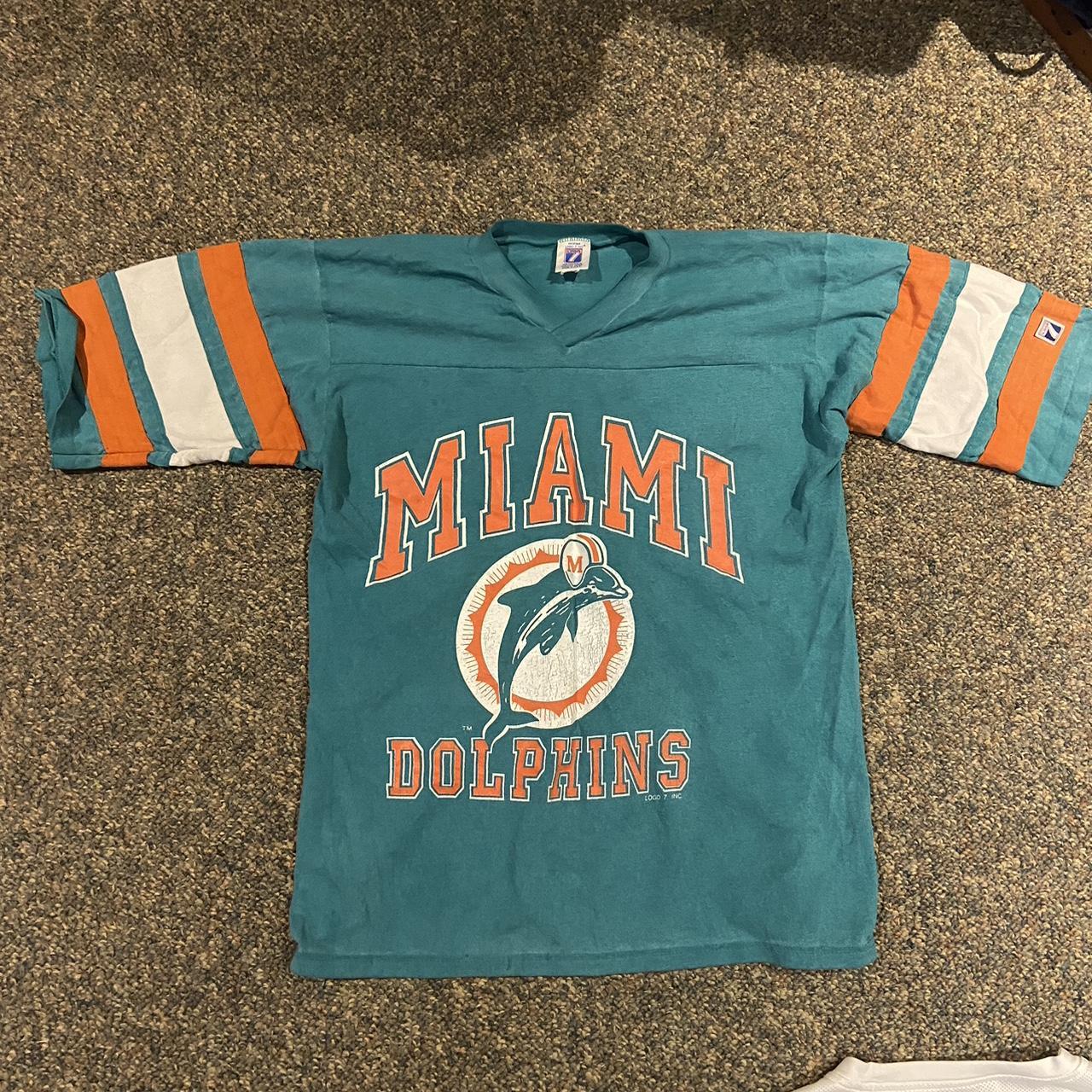 Vintage Miami dolphins t shirt size medium men’s - Depop