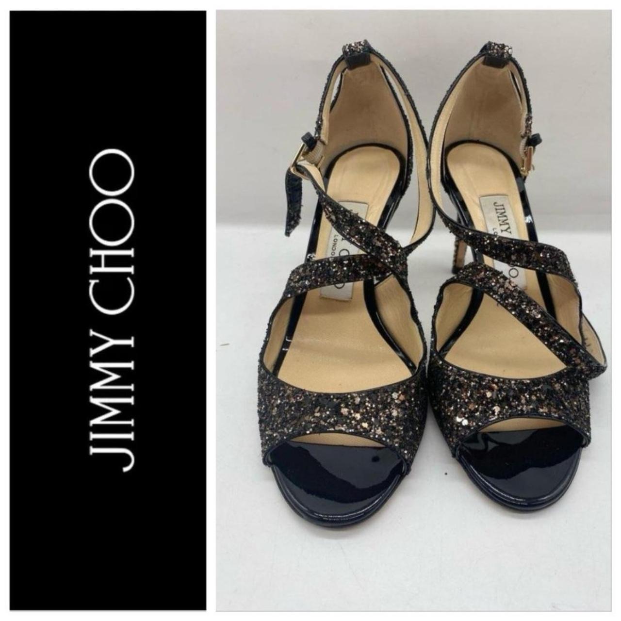 JIMMY CHOO Emily 100 Crisscross High-Heel Sandals... - Depop