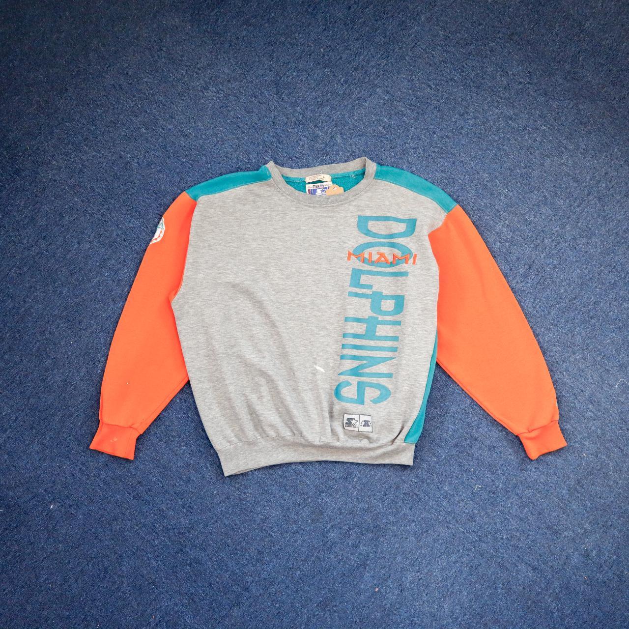 Description: Vintage Miami Dolphins Sweatshirt with... - Depop