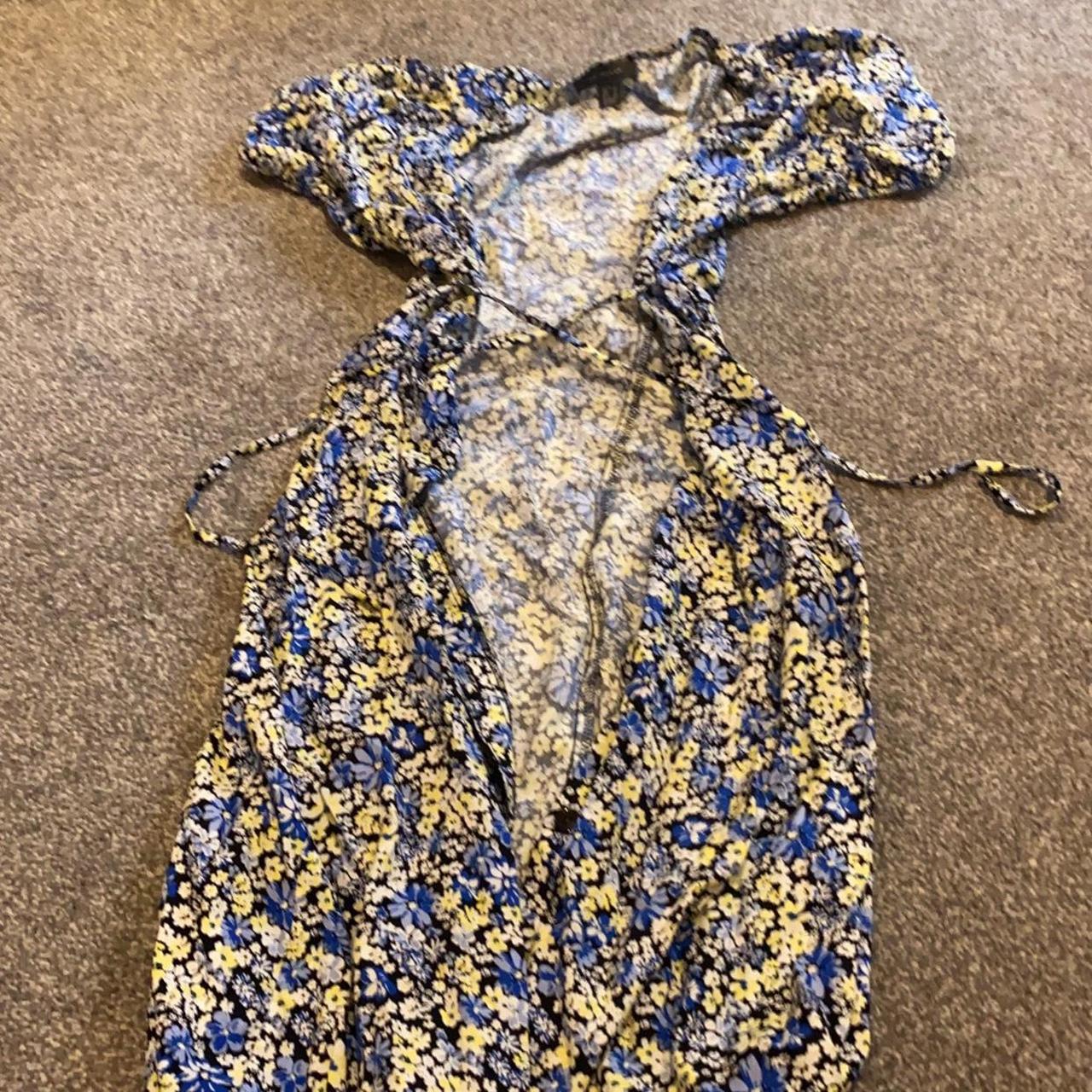 Primark floral wrap dress Size 8 Perfect condition - Depop