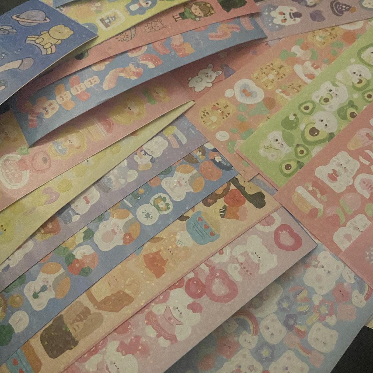 cute sticker sheets! 3 random sticker sheets each dm... - Depop