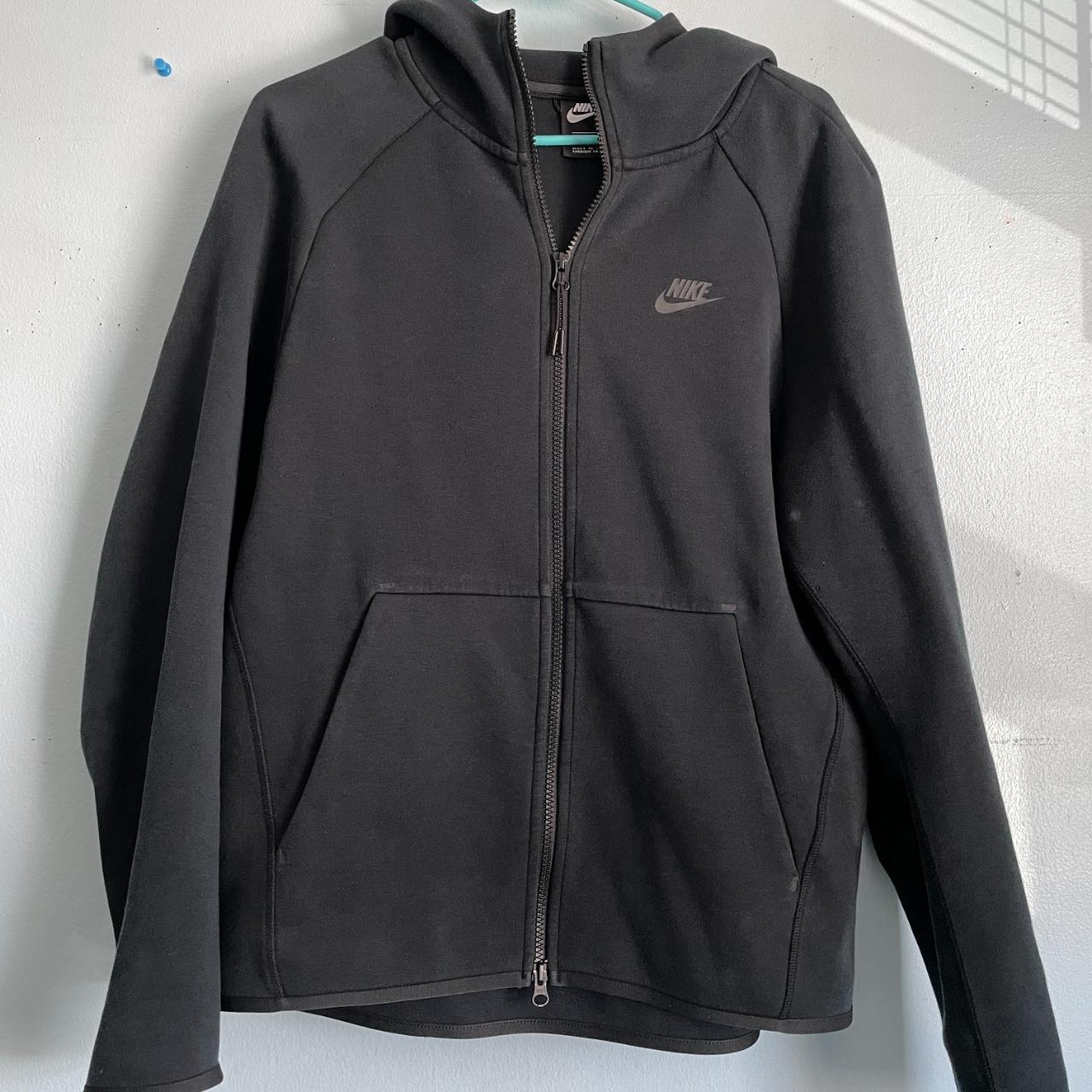 WORN* Nike Sportswear Tech Zip-Up Hoodie Size... - Depop