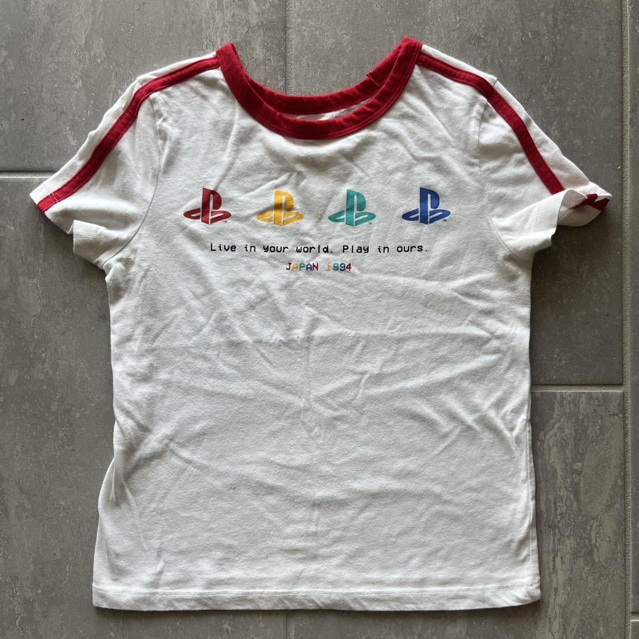 PlayStation baby ringer tee It is a kids size but... | Depop