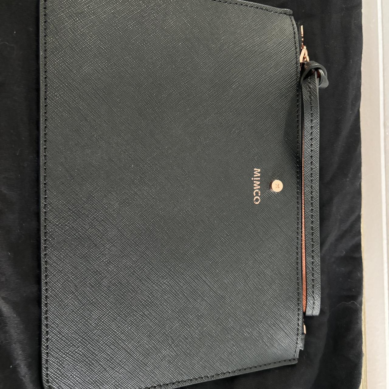 Mimco black clutch/ wristlet bag. Excellent... - Depop