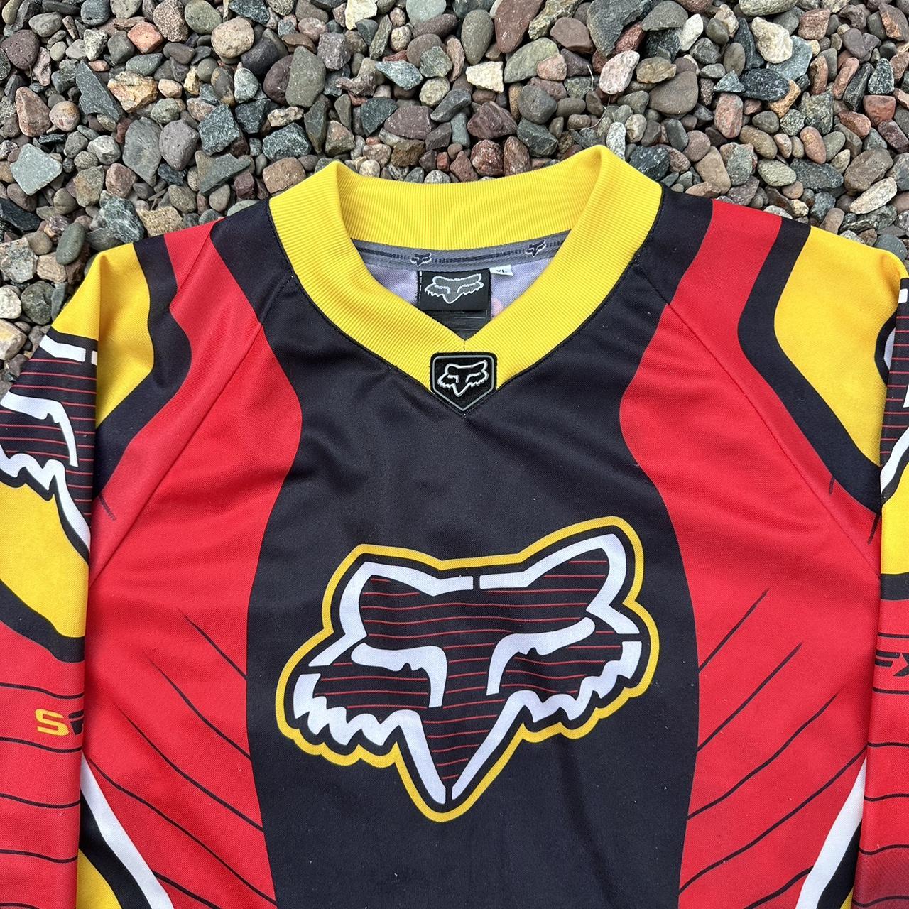 Awesome vintage fox racing Y2k jersey in great... - Depop